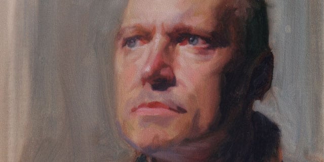 Speed Painting Alla Prima Portrait of Rob - LOUIS SMITH ART